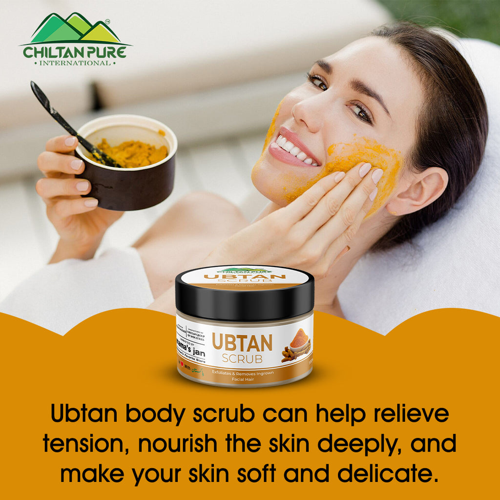 Buy Ubtan Face Body Scrub at Best Price in Pakistan - ChiltanPure