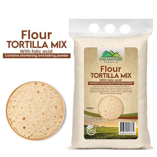 Flour Tortilla Mix / فلور ٹارٹیلا مکس / Gross Weight 500gm± – ChiltanPure